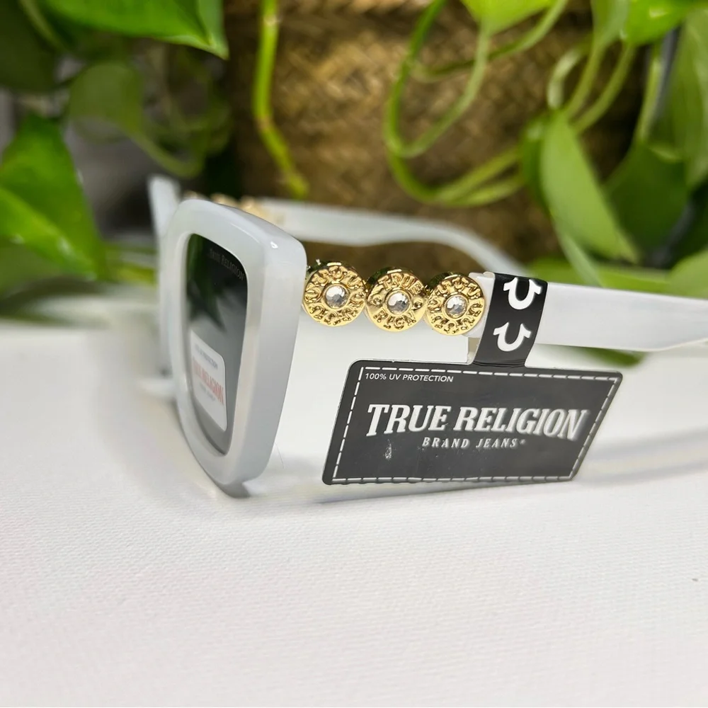 True Religion | Accessories | True Religion White And Gold Womens ...